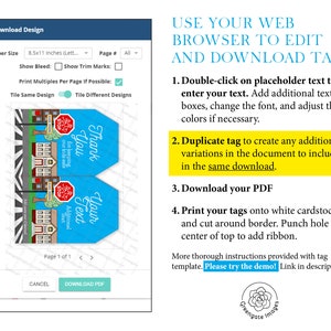 Crossing Guard Gift Tag - Jumbo PRINTABLE Editable Corjl, Xl Tag, Giant ...