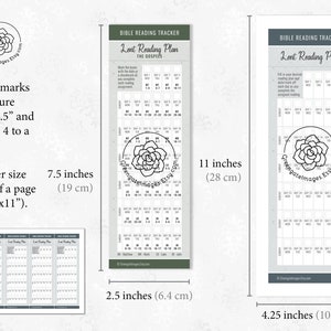 Lent Bookmark Bible Tracker - Printable Bookmark, Lenten Reading Plan ...