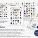 Graduation Bingo - 50 PRINTABLE Unique Cards. Navy Blue and Gold Color ...