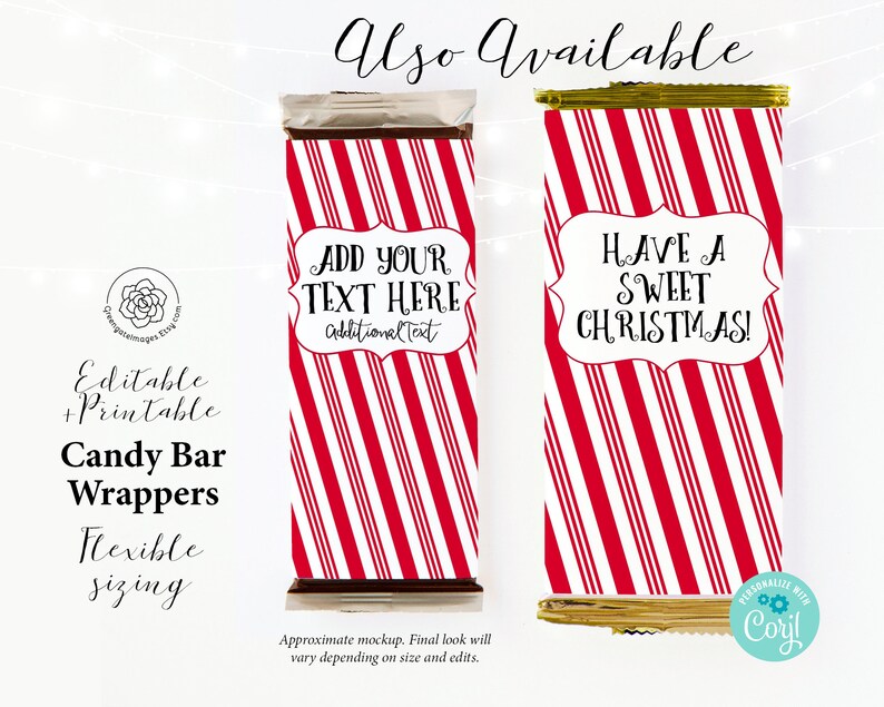 Free christmas hershey bar wrapper template - xtremejop
