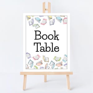 Sign Template - Editable Corjl, 8.5x11" Sign, Book Sign, Letter Size ...