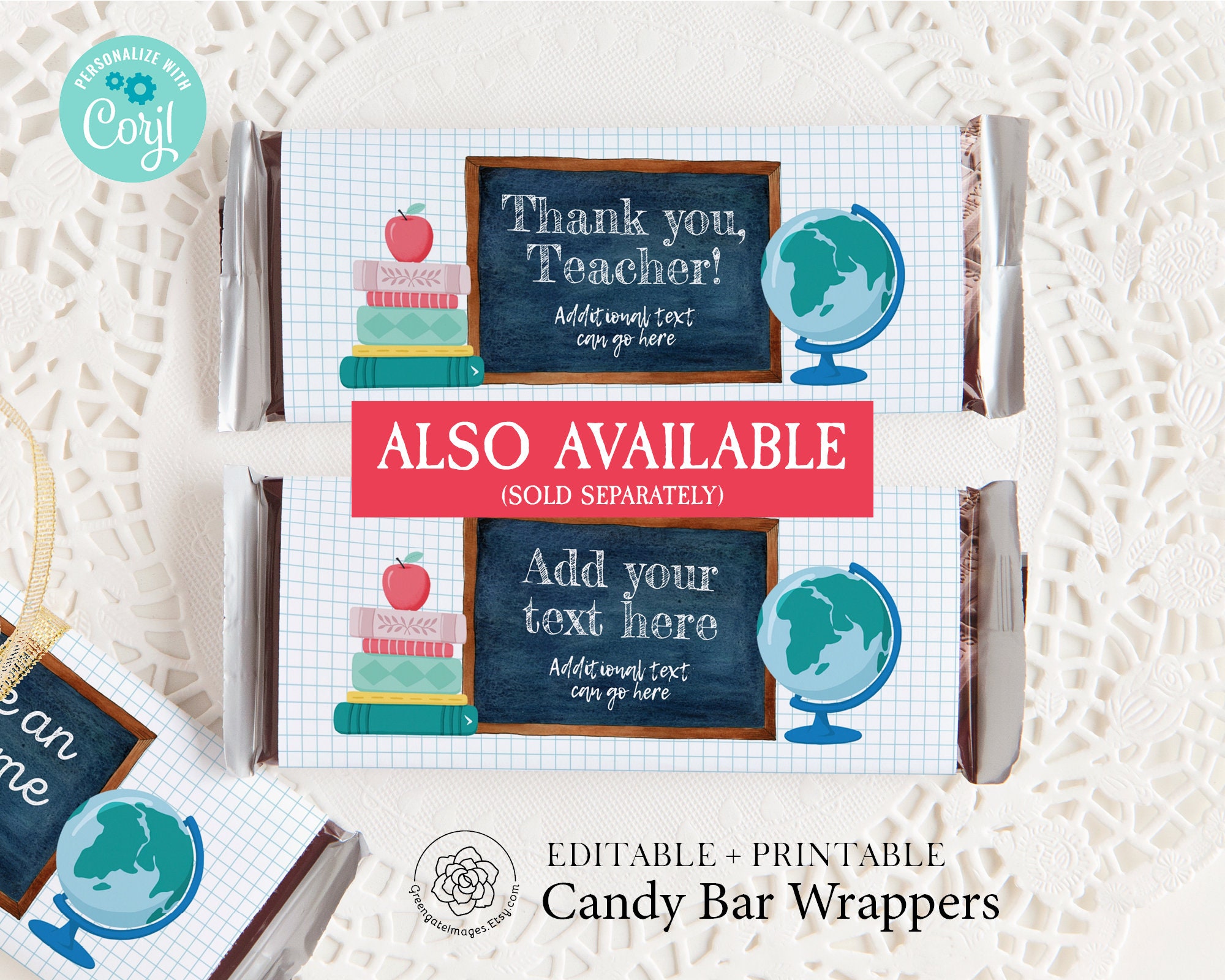 School Candy Bar Wrappers PRINTABLE Custom Hershey Wrap | Etsy