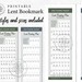 Lent Bookmark Bible Tracker - Printable Bookmark, Lenten Reading Plan ...