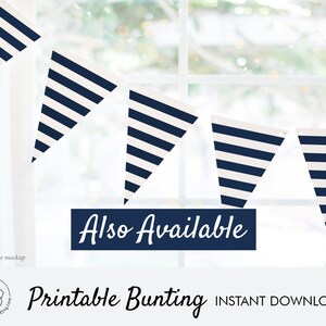 Nautical Bunting - Printable Nautical Party Decor, Sailboat Anchor ...