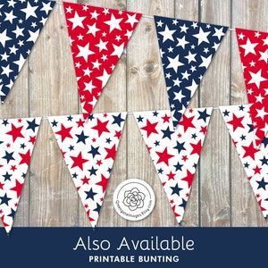 American Flag Bunting - Banner, Stars and Stripes, Independence Day ...