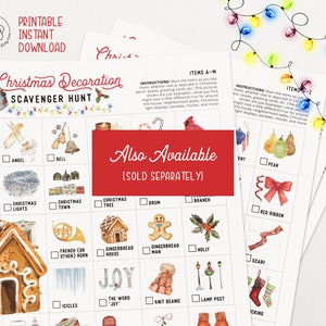 Christmas Bingo Cards: Printable Bingo Cards, Black and White, 50 Cards ...