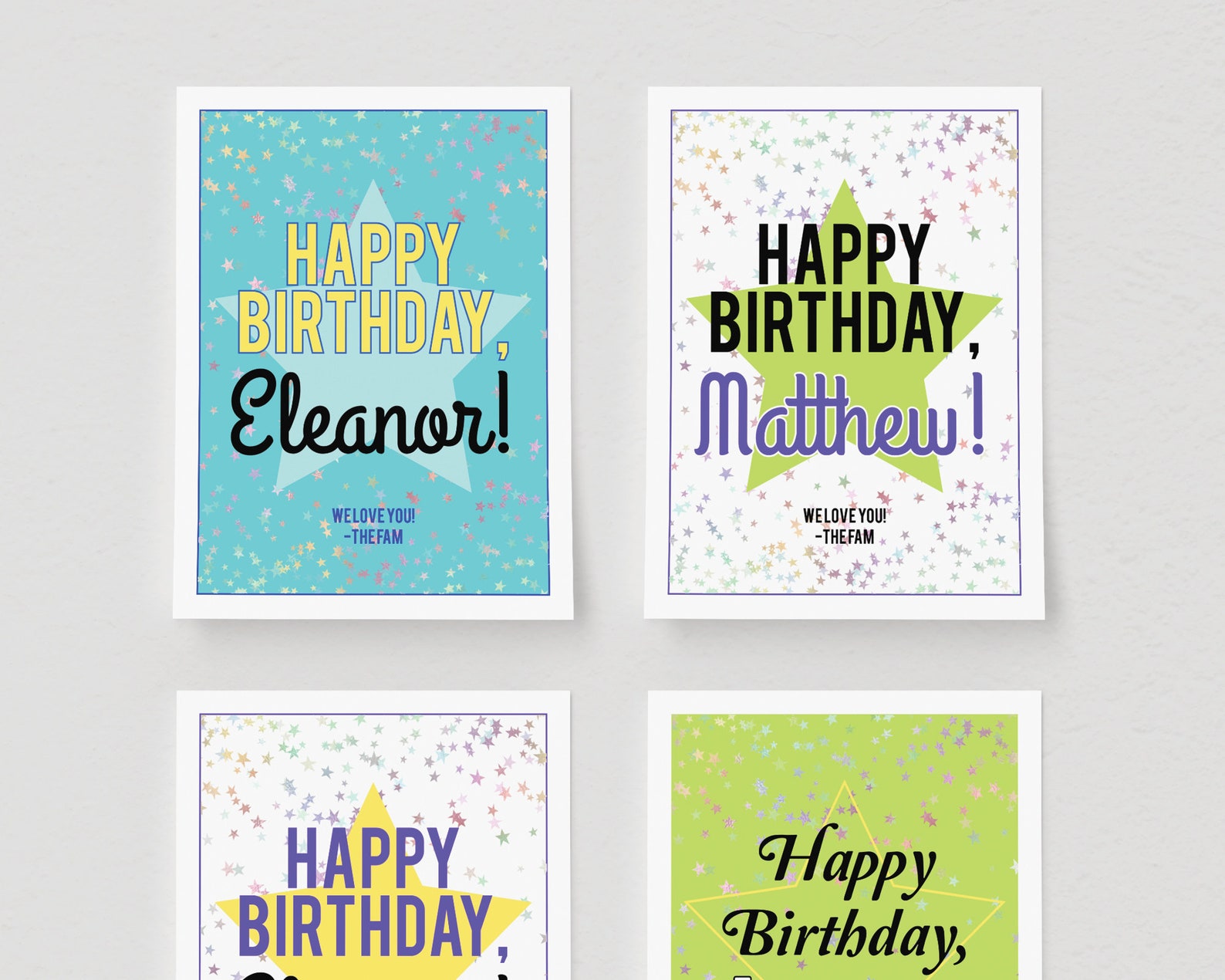 Editable Birthday Sign Editable Corjl 8.5x11 Inch Custom - Etsy