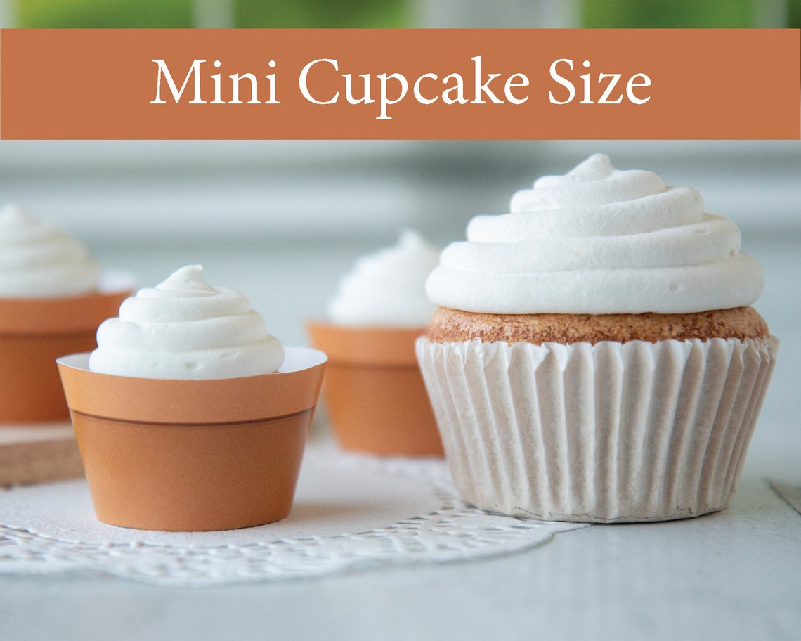 MINI Terracotta Pot Cupcake Wrapper PRINTABLE Pdf Flower - Etsy