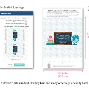 School Candy Bar Wrappers - PRINTABLE Custom Candy Wrap, Editable in ...