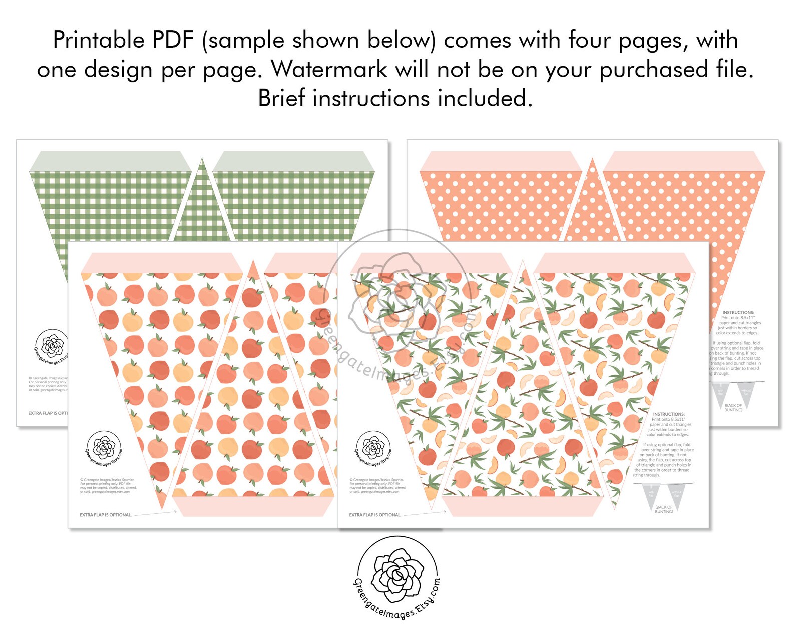 Peach Printable Banner - Peach Party Decorations, Sweet as a Peach ...