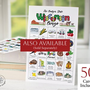 Wisconsin Memory Game - PRINTABLE Downloadable Activity PDF. Matching ...