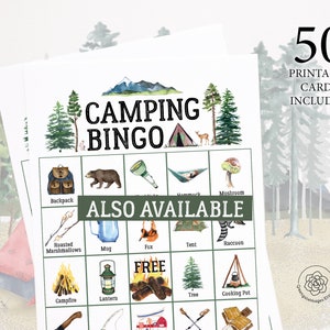 Woodland/forest Bingo - 50 PRINTABLE Unique Cards, Game Idea, Great ...