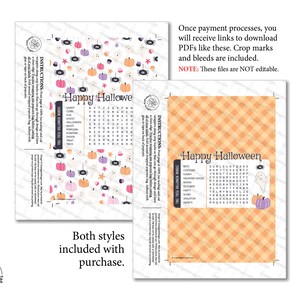 Halloween Popcorn Wrapper Duo PRINTABLE Microwave Popcorn Wrapper That ...