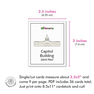Minnesota Memory Game - PRINTABLE Downloadable Activity PDF. Matching ...