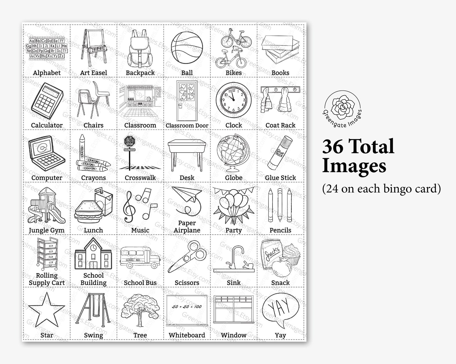 100th Day of School Bingo 50 PRINTABLE Unique Cards. Instant - Etsy