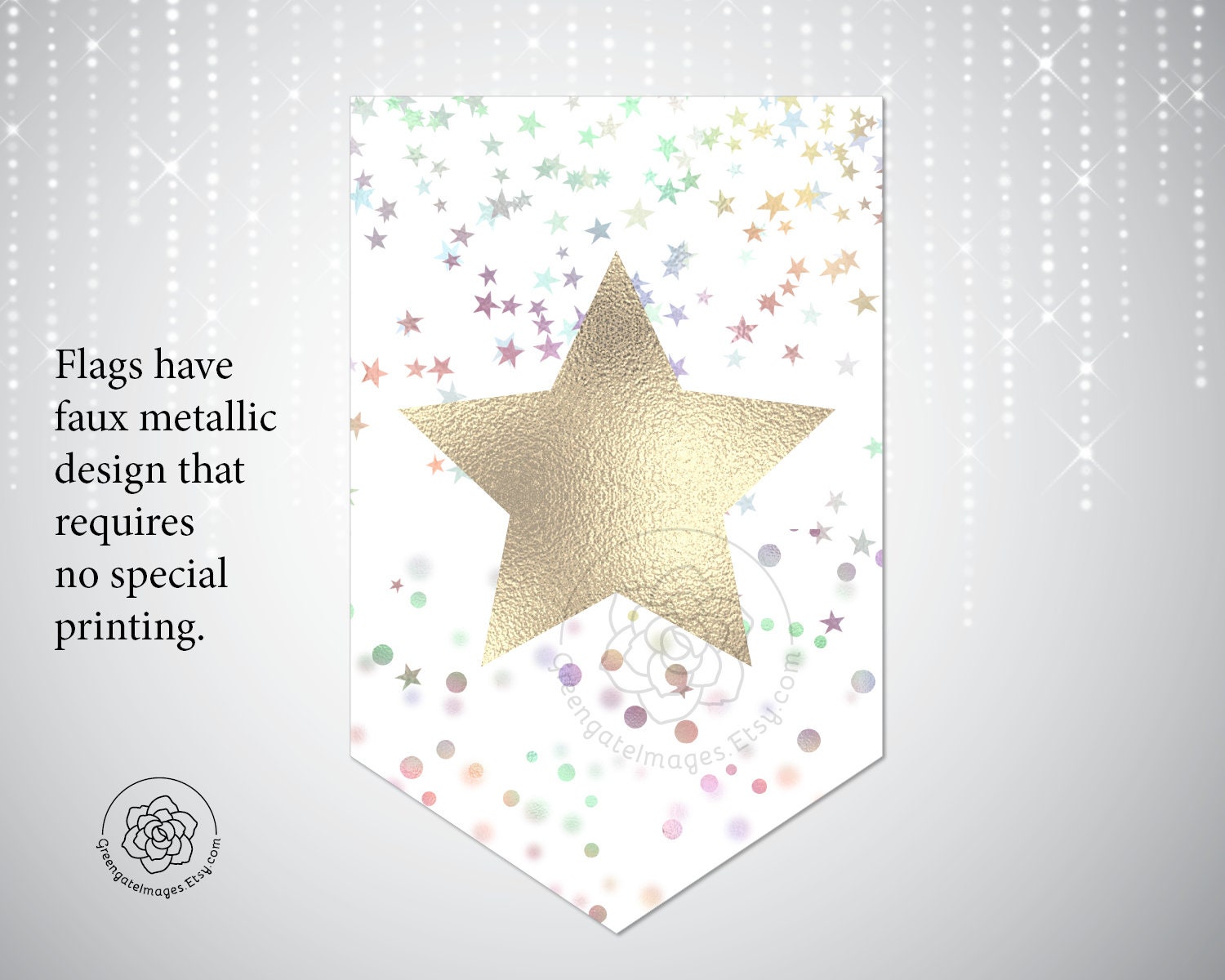 Personalized Letter Banner - PRINTABLE Bunting Flags With Pastel Stars ...