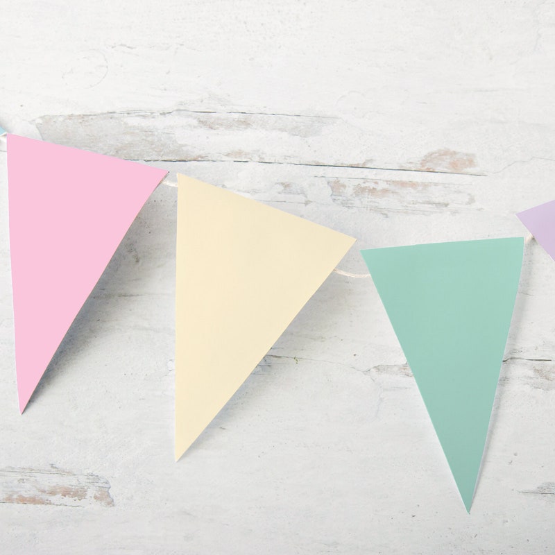 Pastel Bunting - Etsy
