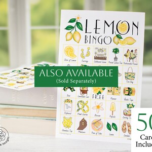 Pink Lemonade Bingo - 50 PRINTABLE Unique Cards. Instant Digital ...