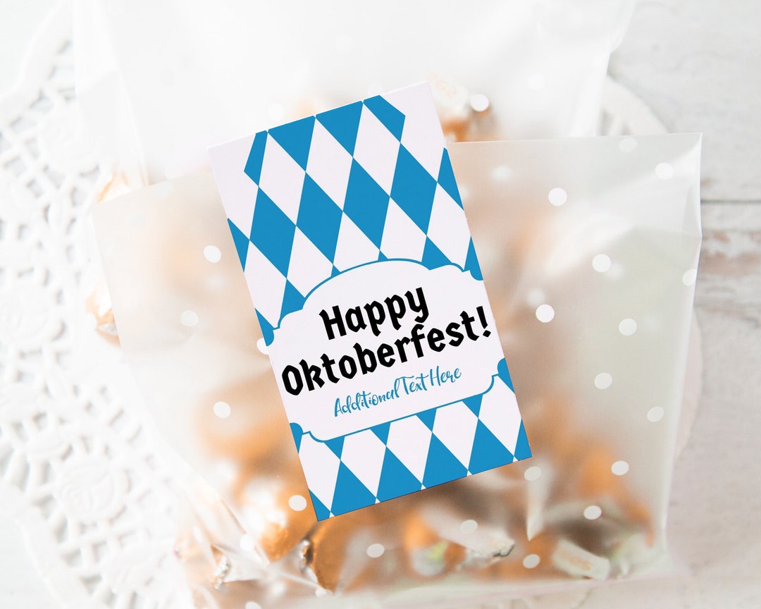 Oktoberfest Gift Tag - Printable Gift Tag, Favor Tag, Hang Tag, Edit in ...