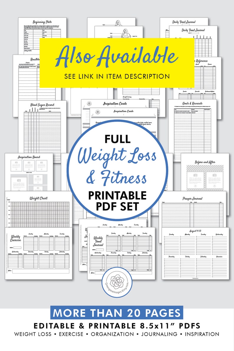 Weight Tracker Graphing Chart Editable Pdf Fitness - Etsy