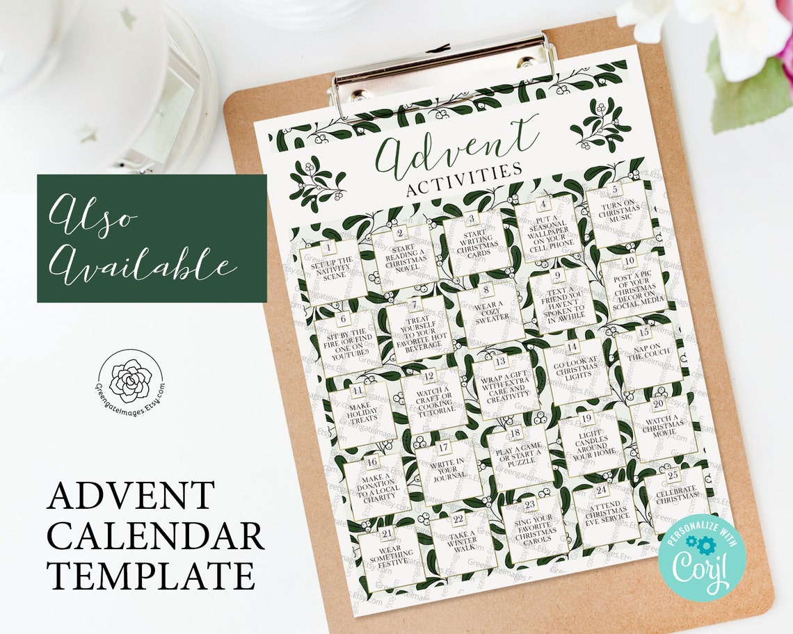 Advent Bible Reading Plan PRINTABLE Advent Calendar - Etsy