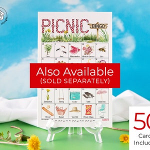 BBQ Bingo - 50 PRINTABLE Unique Cards. Instant Digital Download PDF ...