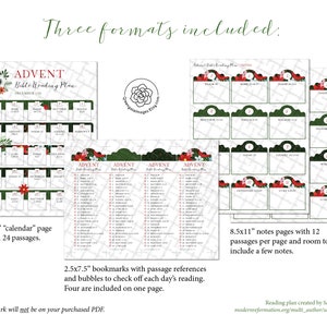 Advent Bible Reading Plan - PRINTABLE - Advent Calendar, Advent ...