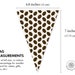 Coffee Bunting - PRINTABLE Coffee-themed Banner Flags W Coffee Beans ...