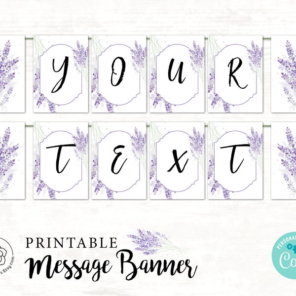 Lavender Banner - Etsy