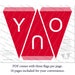 Red Letter Banner - PRINTABLE, Editable Banner PDF. Instant Digital ...