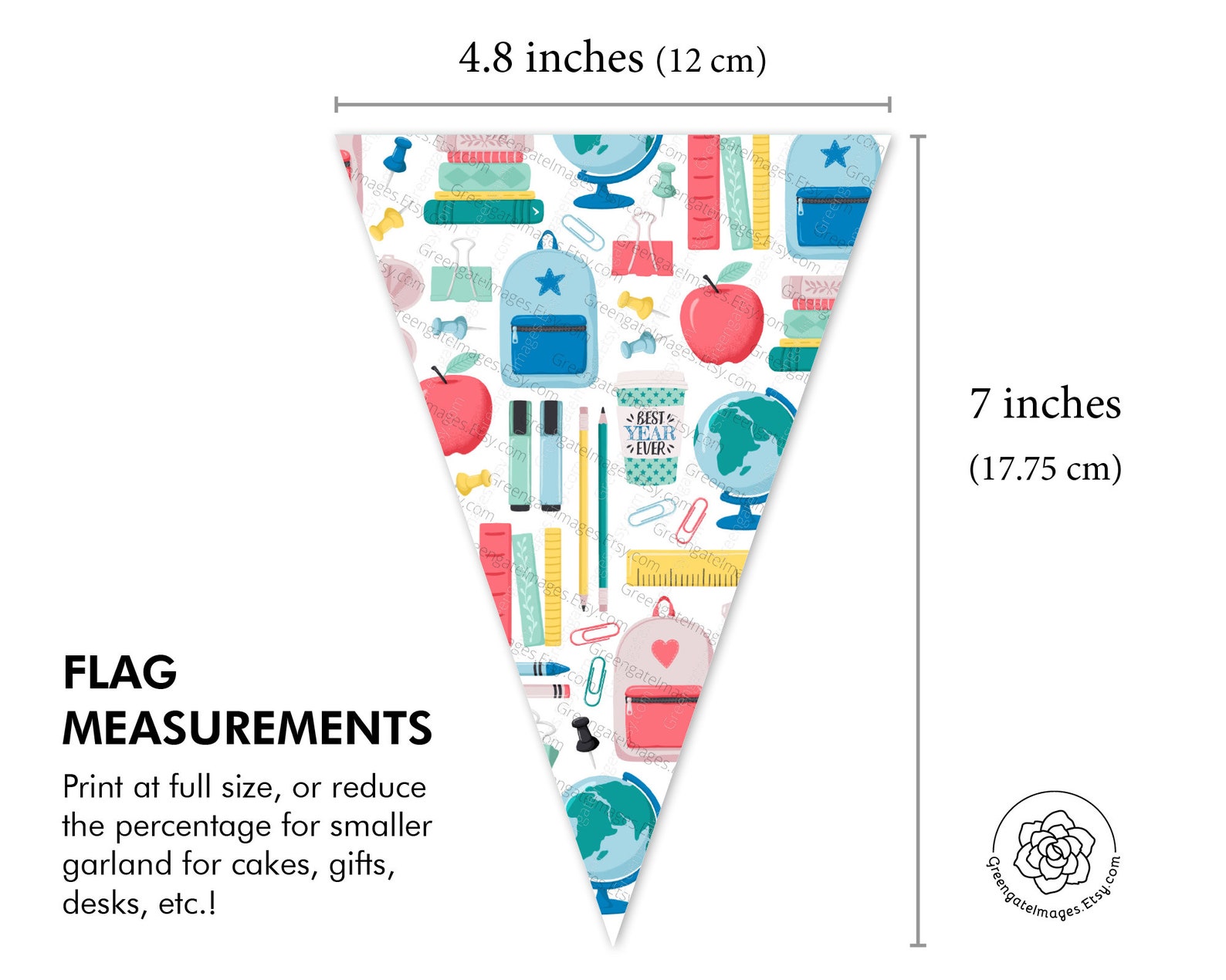 School/classroom Bunting PRINTABLE Banner for Teachers Back - Etsy