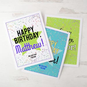 Editable Birthday Sign - Editable Corjl, 8.5x11 Inch, Custom Colors ...