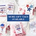 Patriotic Gift Tag - Printable & Corjl Editable / Red Blue Stars Gift ...