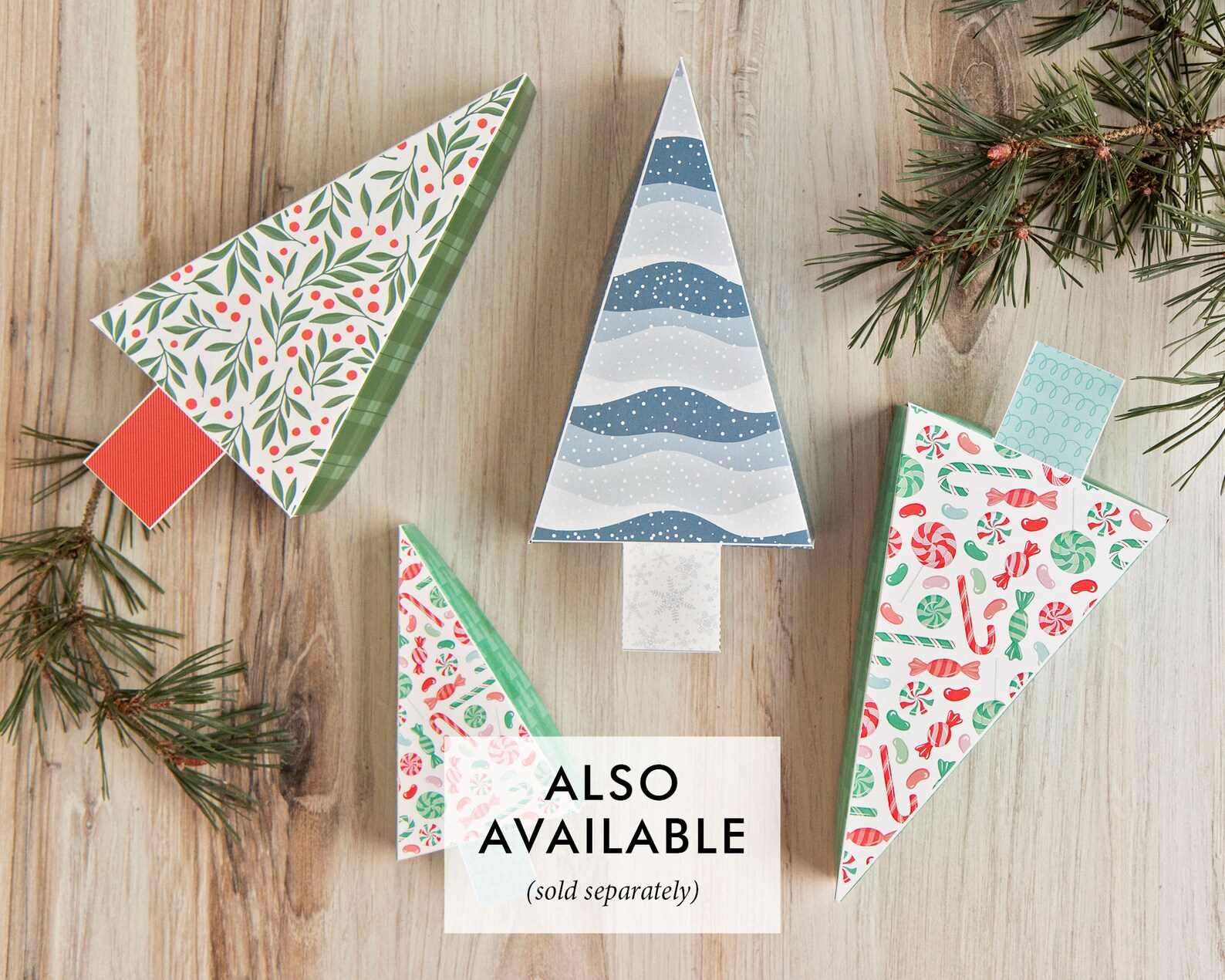 Snowflake Hexagon Gift Box PRINTABLE PDF Winter snow design | Etsy