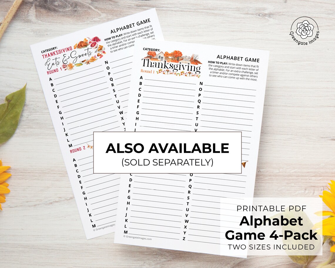 Thanksgiving Food Word Scramble - PRINTABLE Downloadable Activity. Word ...