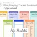 Lent Bookmark Bible Tracker - Printable Bookmark, Lenten Reading Plan ...