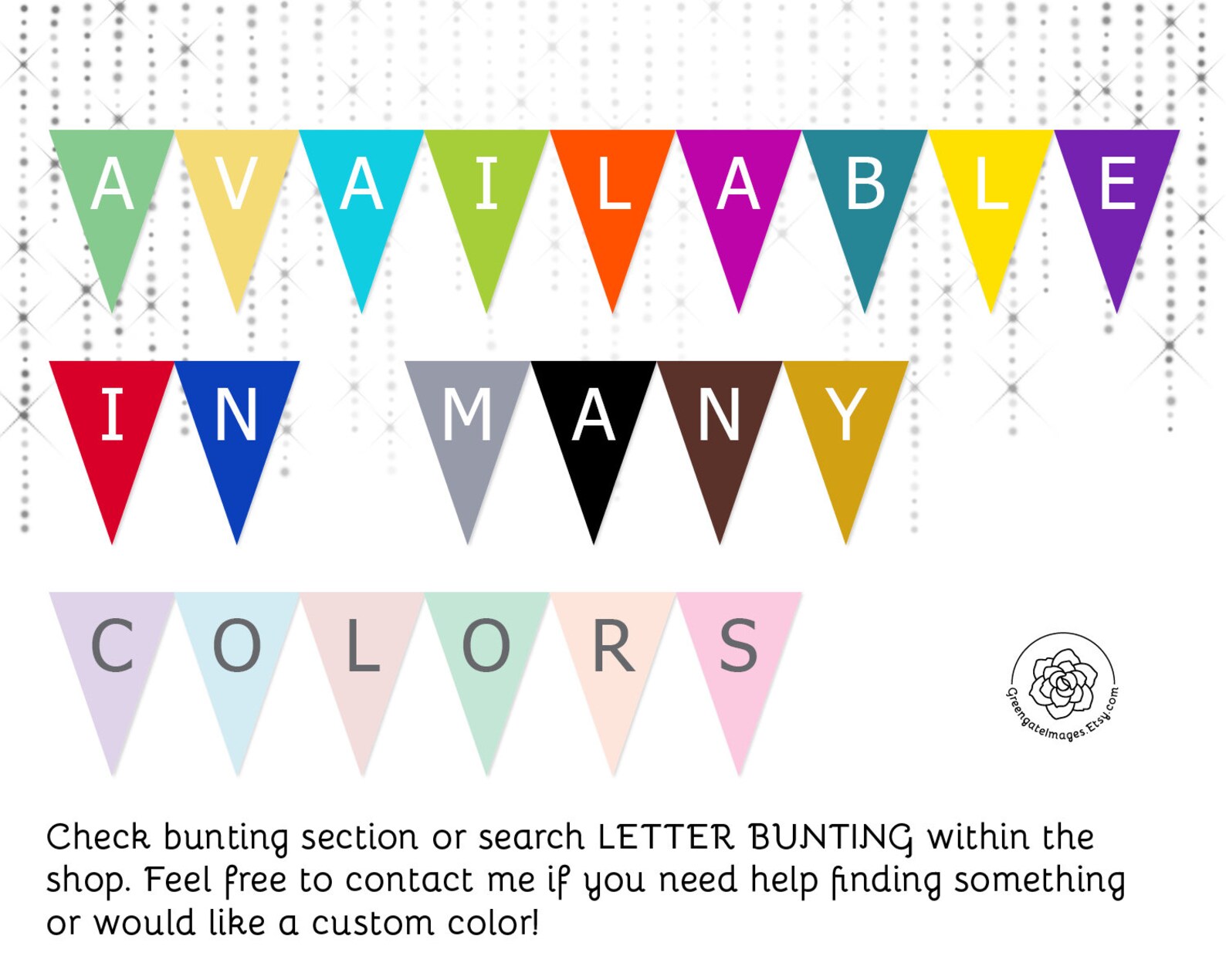 Orange Letter Banner Bunting Printable Editable Banner | Etsy