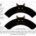 Black Cat Cupcake Wrappers - PRINTABLE Halloween Cupcake Wrappers, Cute ...