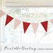 Valentine's Day Bunting - PRINTABLE Heart Party Decor, Galentines ...