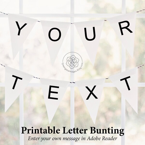 Letter Bunting - Etsy