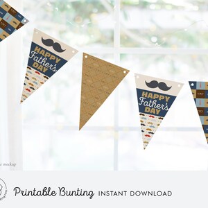 Father's Day Bunting PRINTABLE Banner for Father's | Etsy