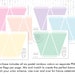 Pastel Rainbow Bunting - SIX COLORS INCLUDED, Printable Solid Banner ...