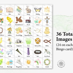 Christian Easter Bingo: 50 Printable Unique Cards, Resurrection Church ...