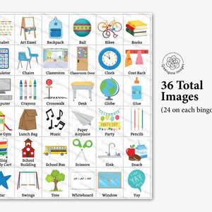 100th Day of School Bingo - 50 PRINTABLE Unique Cards. Instant Digital ...