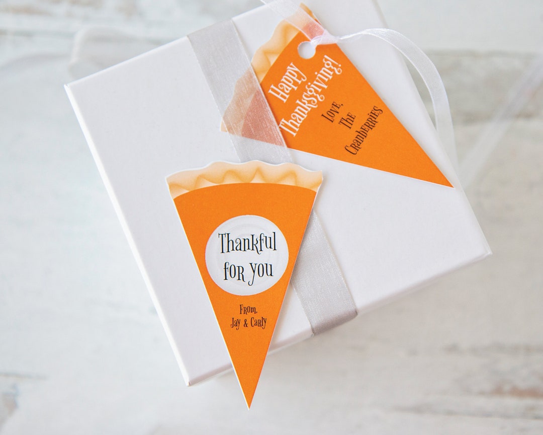 Pumpkin Pie Gift Tags - CORJL Editable, Favor Tags, Printable Hang Tags ...