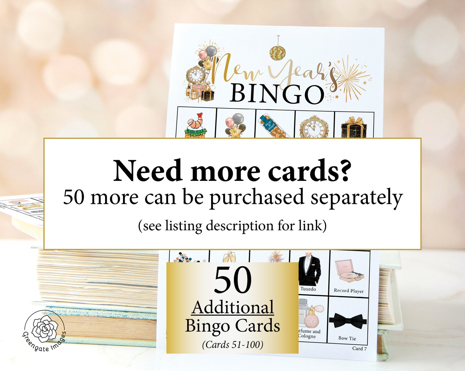 New Year's Bingo Cards: Printable Bingo 50 Cards Senior - Etsy UK
