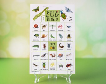 Bug Bingo Birthday Party Game Digital 5x7 Kids Insects Bingo - Etsy