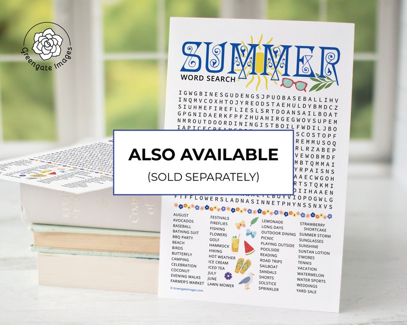 Summer "find It"/i Spy Bundle - PRINTABLE I Spy Spot It Pages. Instant ...