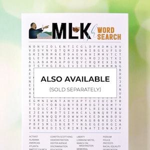 MLK Bingo - 50 PRINTABLE Unique Cards. Instant Digital Download PDF ...