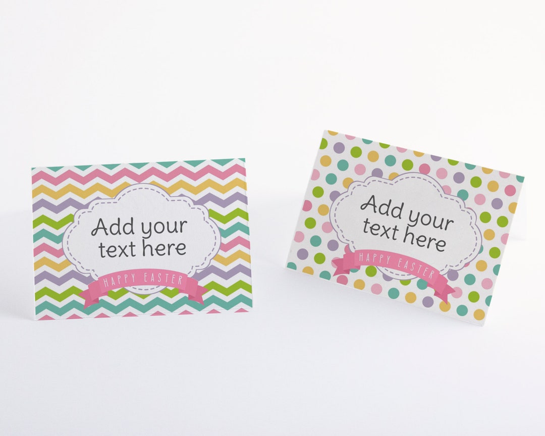 Party / Easter Place Cards PRINTABLE Buffet Sign, Editable in Corjl ...
